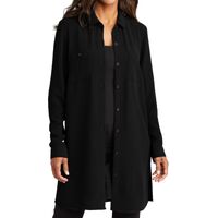Women's Textured Crepe Long Tunic | Logo Wear Company